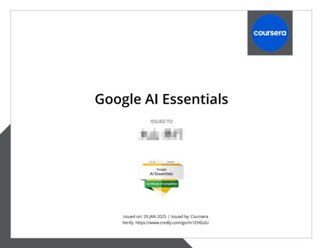 Google AI Essentials 認定証コース資格取得！リスキリング挑戦記③ - B'sCre8 JOURNAL